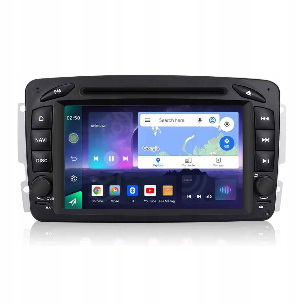 Android Radio FM RDS DAB+ Opcja DVD GPS WiFi USB Mercedes C W203 CLK ...