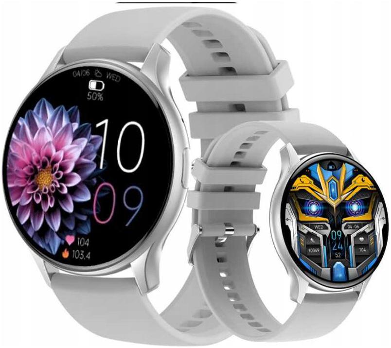 ZEGAREK SMARTWATCH POLSKIE MENU ROZMOWY SPORT SMART WATCH STYLOWY AMOLED 14539025683 - Allegro.pl