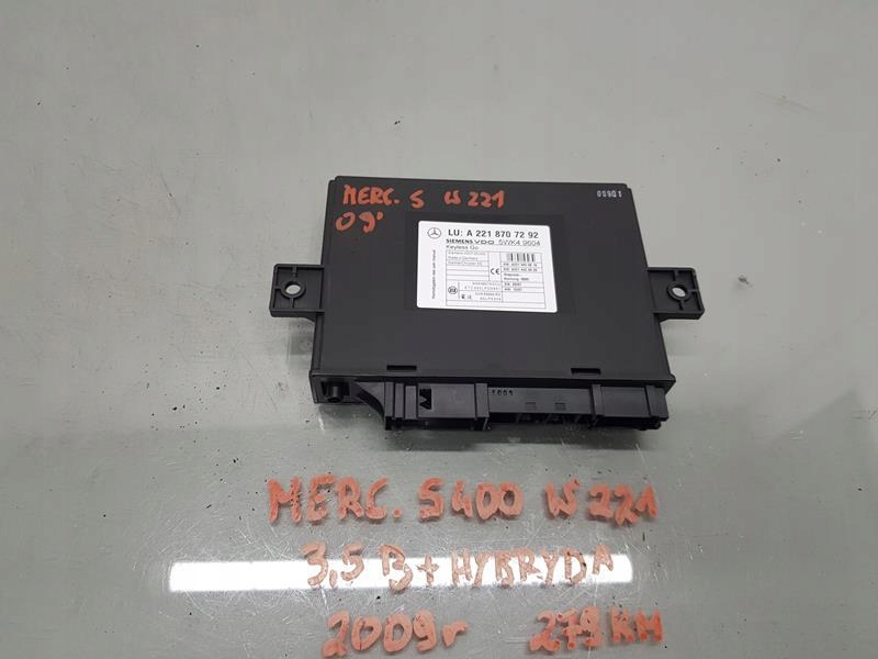 MODUŁ STEROWNIK KEYLESS GO W221 A2218707292 za 70.00PLN z TUREK ...