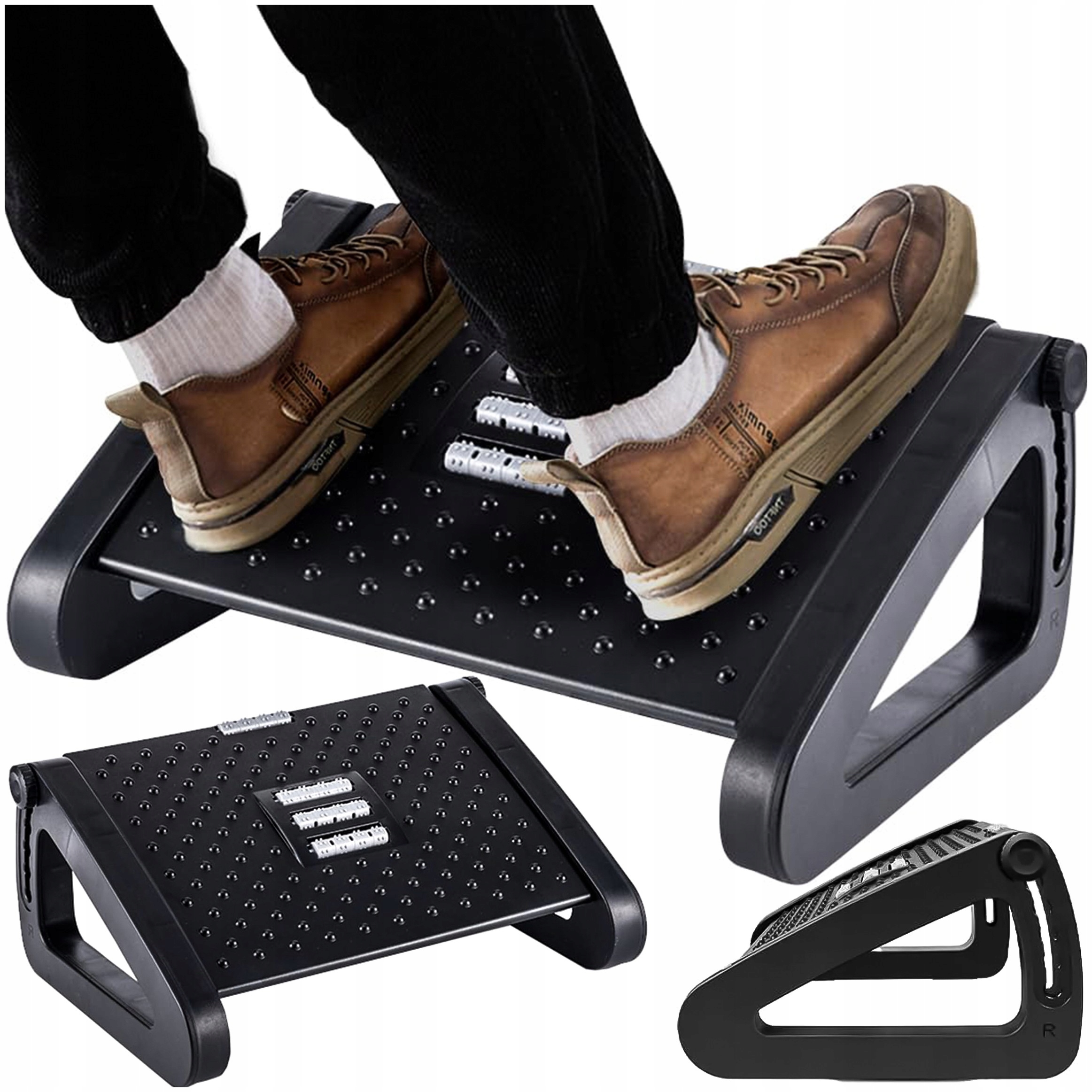 Podnóżek biurowy podstawa pod stopy nogi do pracy biura masaż stóp ...
