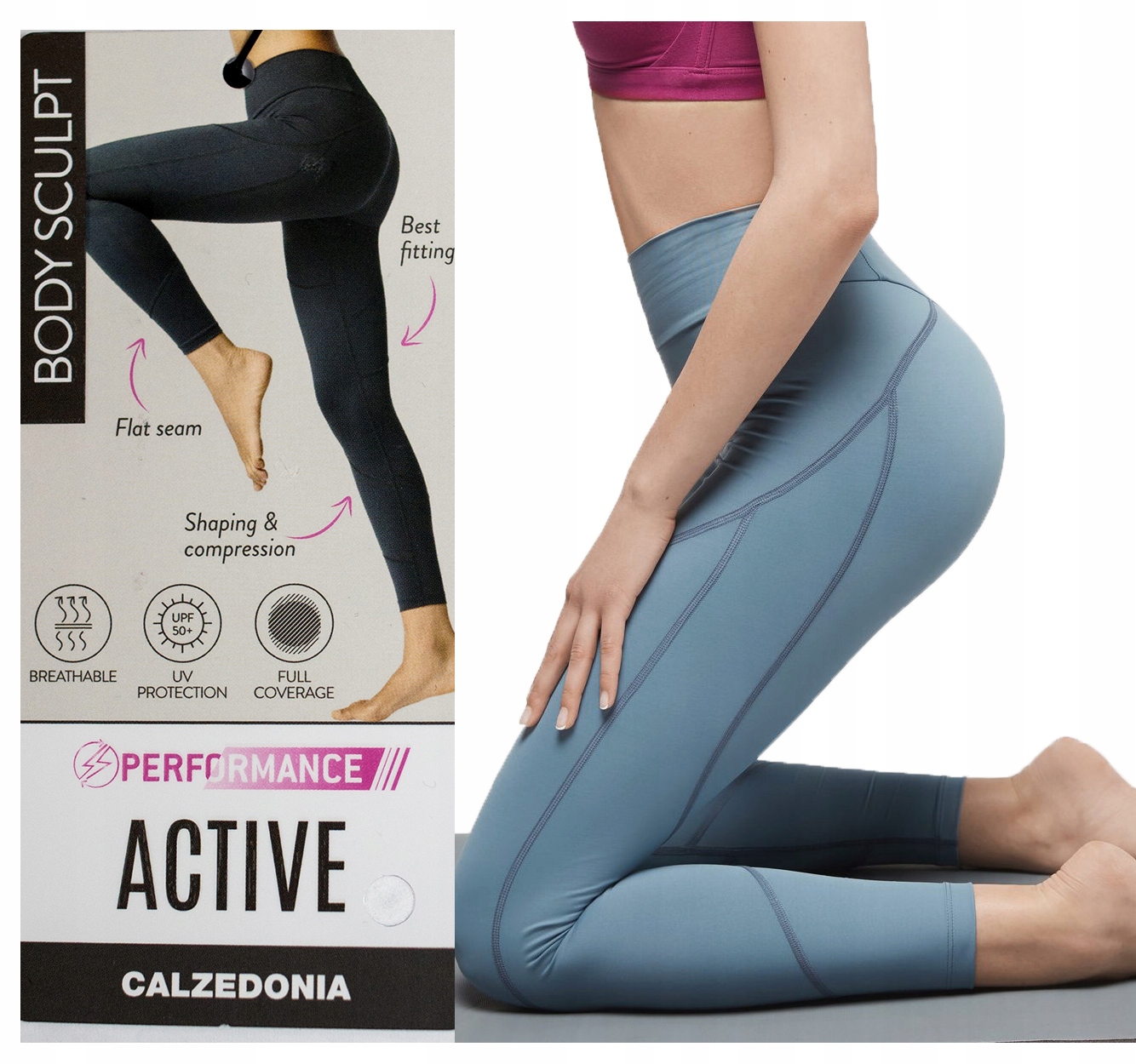 CALZEDONIA Legginsy sportowe modelujące ACTIVE PERFORMANCE BODY SCULPT ...