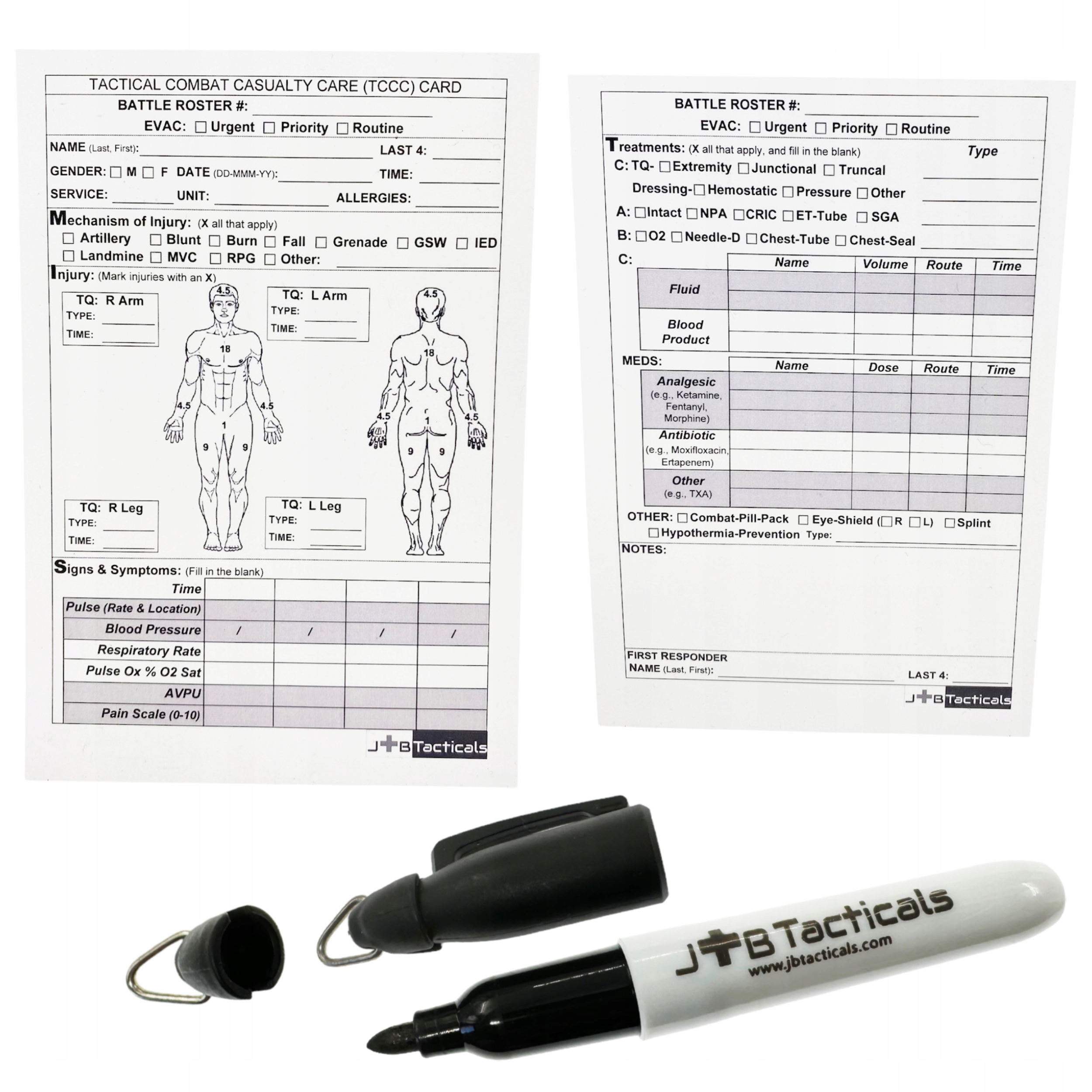 TCCC CARD POLOWA KARTA EWAKUACYJNA karta żolnierza (5905490426123 ...