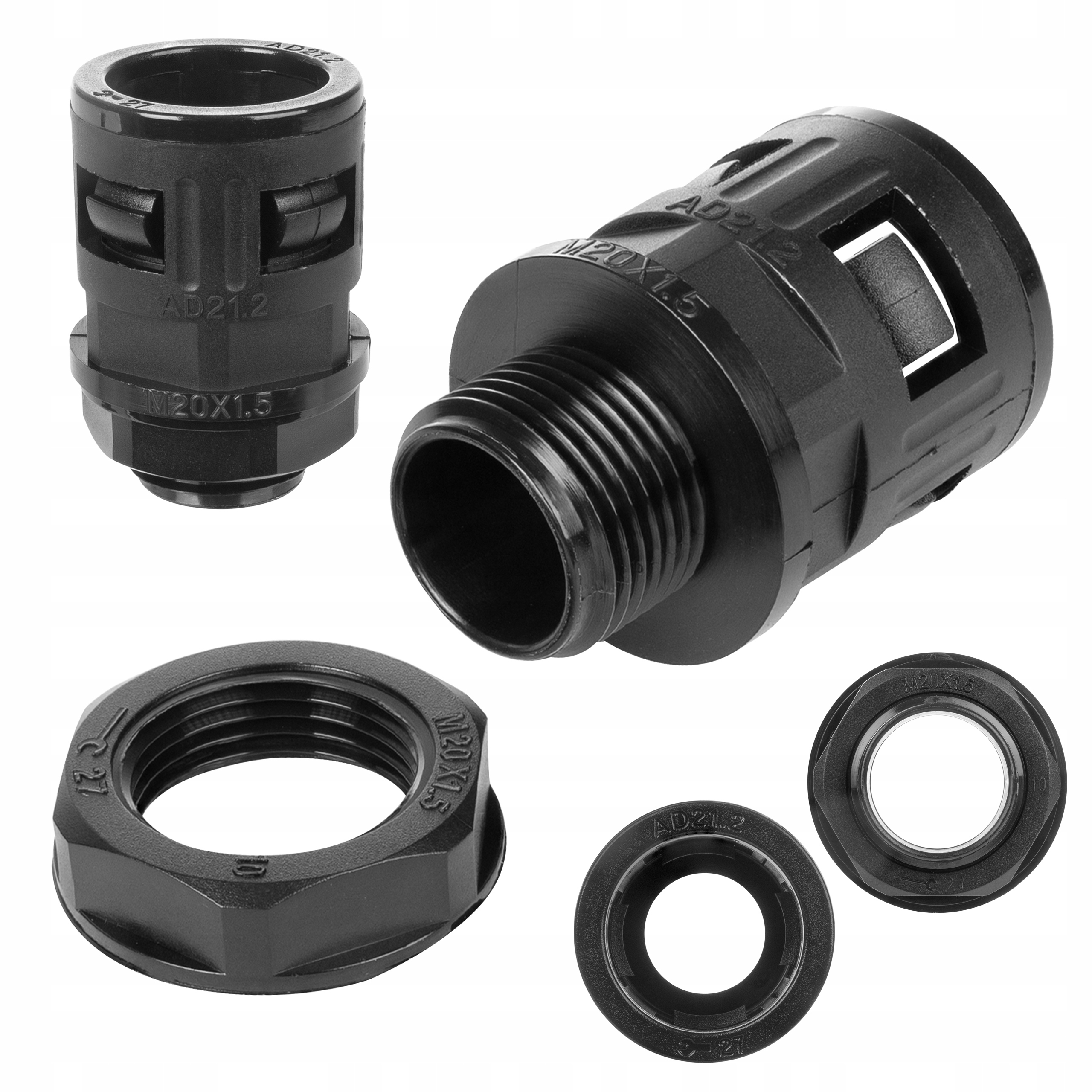 DŁAWIK POLIAMIDOWY M20x1,5 DO RUR PESZLI 17mm IP65 (8717114722170 ...