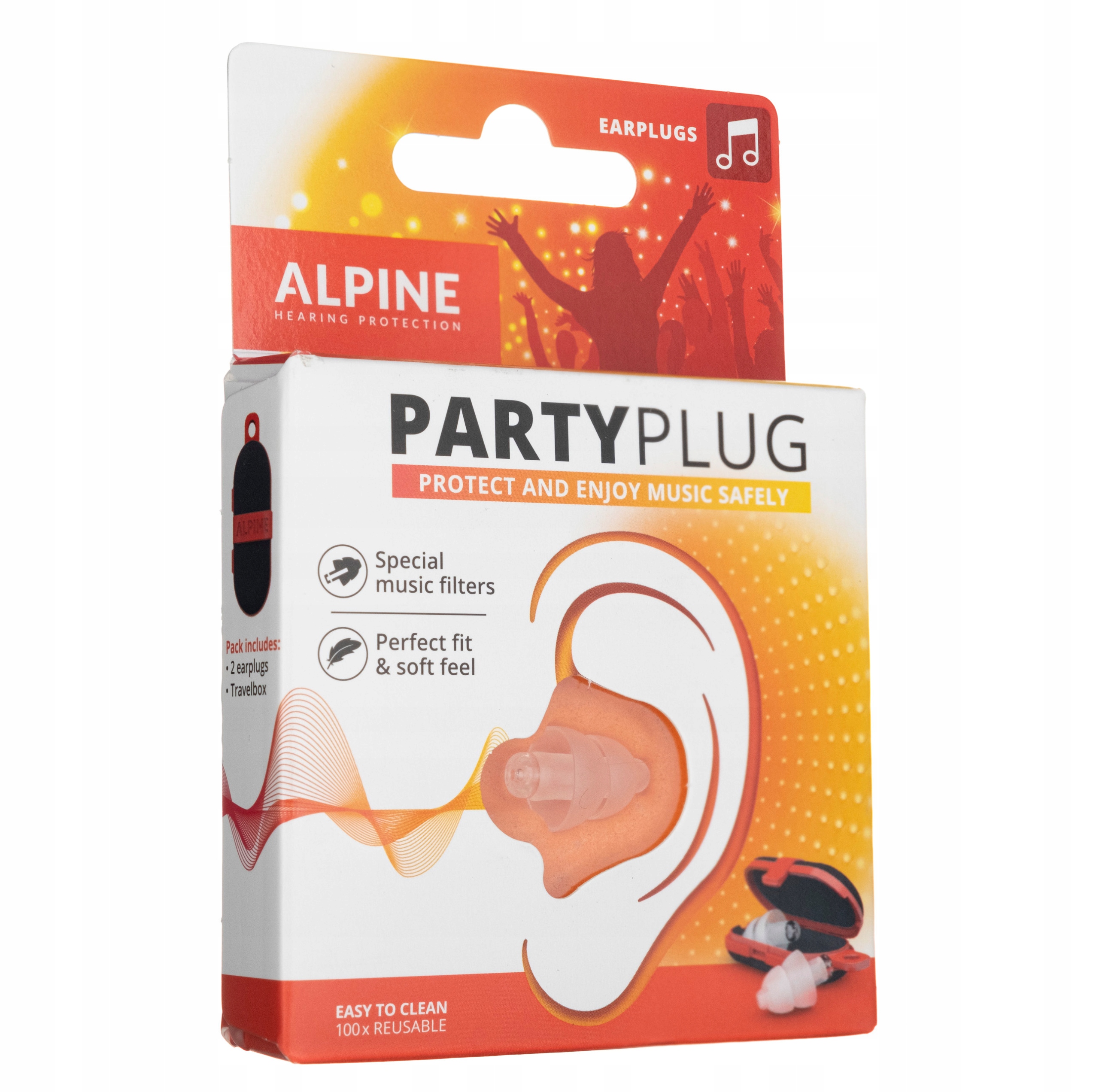 Zátky do uší Alpine PartyPlug transparentní - Allegro