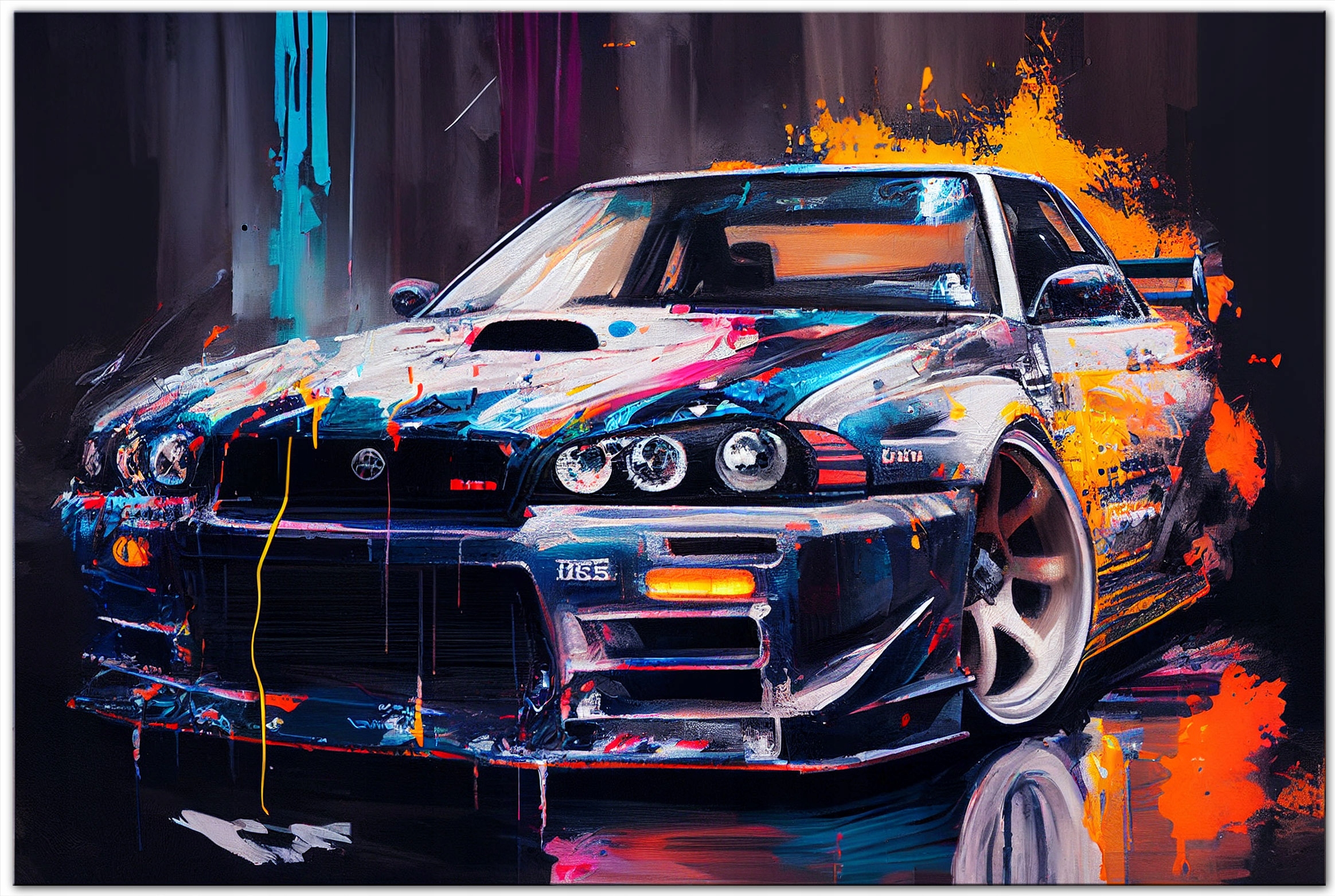 Obraz na płótnie Nissan Skyline GT-R R34 • Cena, Opinie • Obrazy ...