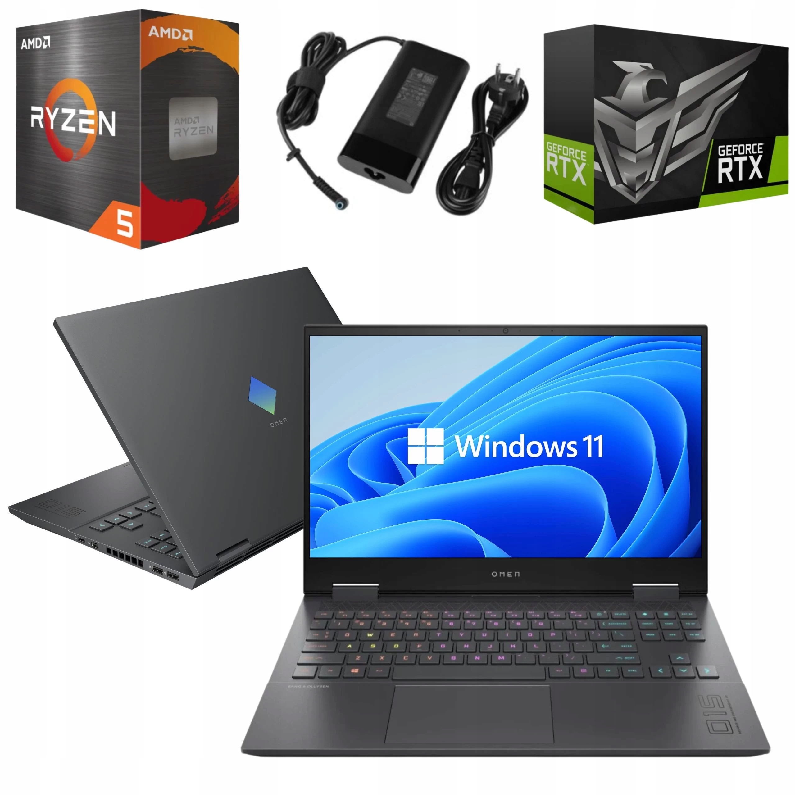 LAPTOP HP OMEN 15-en0016nw Ryzen 5 4600H 16GB 512GB SSD Win11 - Sklep ...