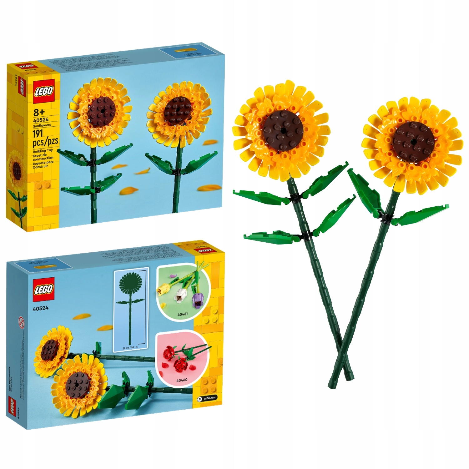 LEGO 40524 SŁONECZNIKI • Cena, Opinie • Botanicals 17375256253 • Allegro
