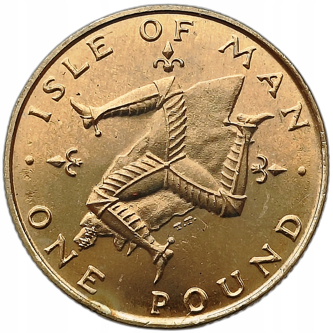 ISLE OF MAN 1 POUND 1980 - HÁROMLÁBÚ - EMLÉKÉRMÉ, • Ár, Vélemények ...