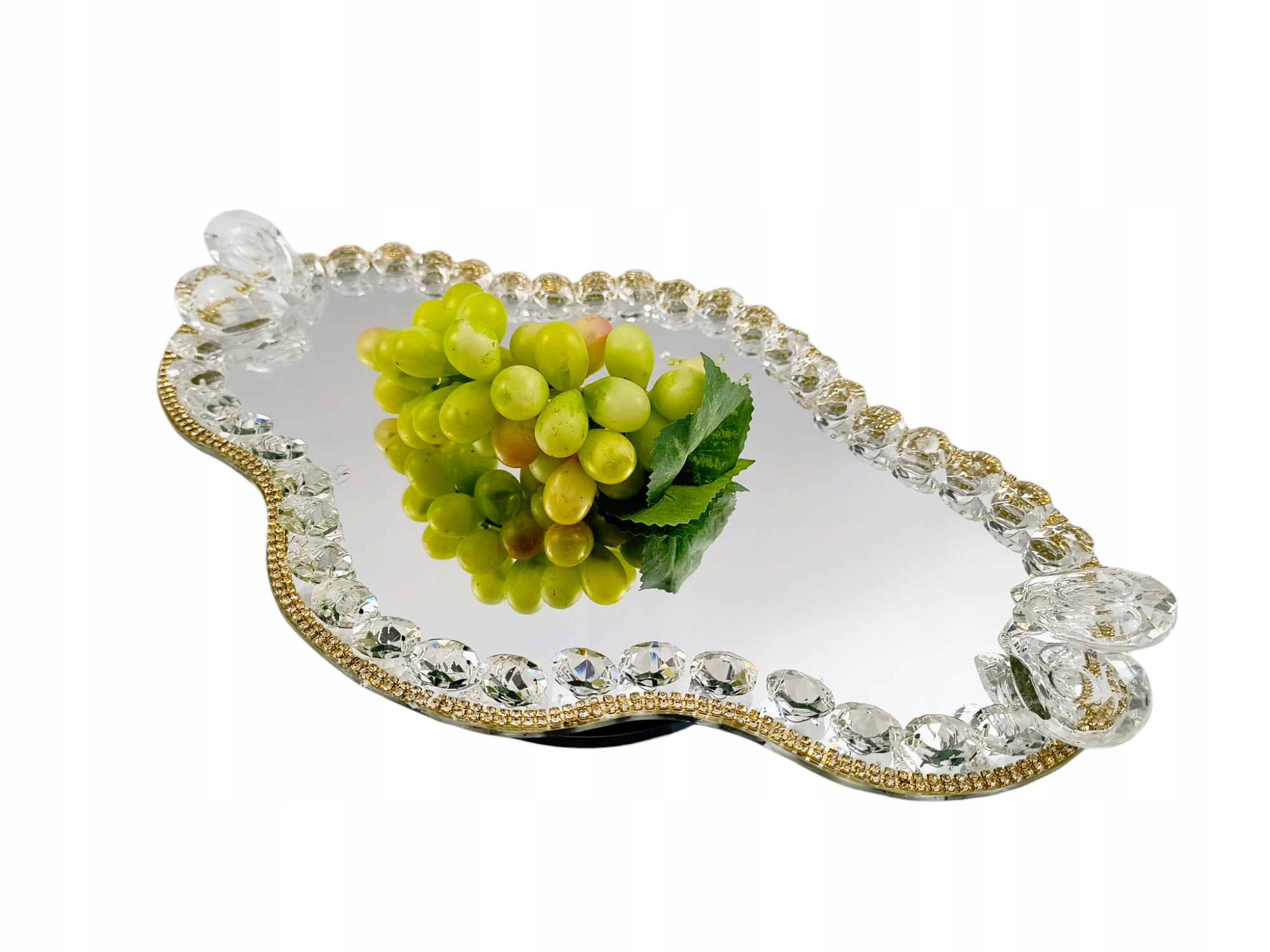 PATERA GLAMOUR LUSTRZANA OBROTOWA GOLD Y654 • Cena, Opinie • Patery 15356522431 • Allegro