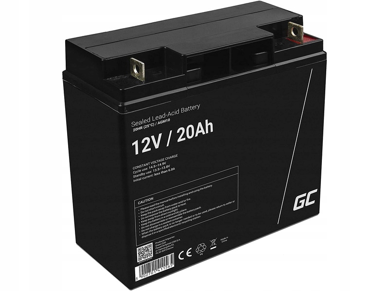 Akumulator GREEN CELL AGM10 20Ah 12V - Sklep, Opinie, Cena w Allegro