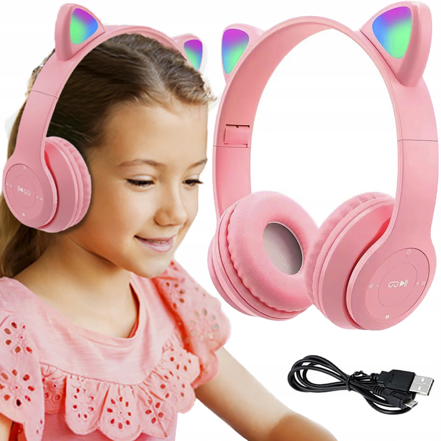 SŁUCHAWKI BLUETOOTH DLA DZIECI LED RGB KOCIE USZY - Sklep, Opinie, Cena ... SŁUCHAWKI BLUETOOTH DLA DZIECI LED RGB KOCIE USZY - Sklep, Opinie, Cena ...