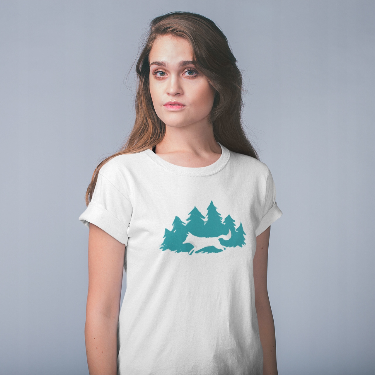 T-SHIRT KOSZULKA BIAŁA Z LISEM - LEŚNY LIS L 12673194859 - Allegro.pl