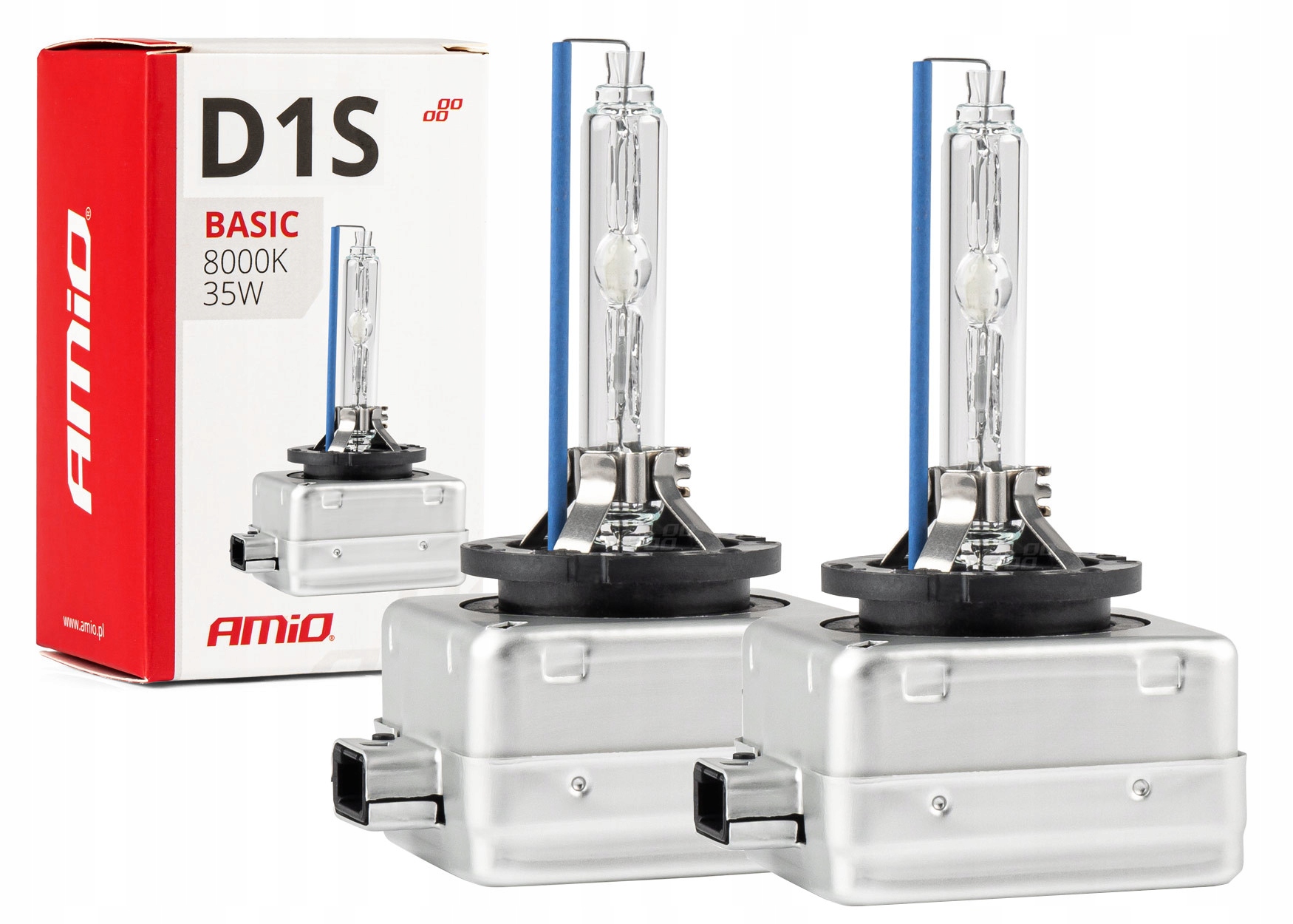 2x ŻARÓWKA, ŻARNIK XENON KSENON Amio D1S 35W 8000K 5903293029442 za 99 ...