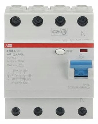 ABB F204 A-40/0.03 Wyłącznik różnicowoprądowy 4P A type 30 mA (8012542783503) • Cena, Opinie ...