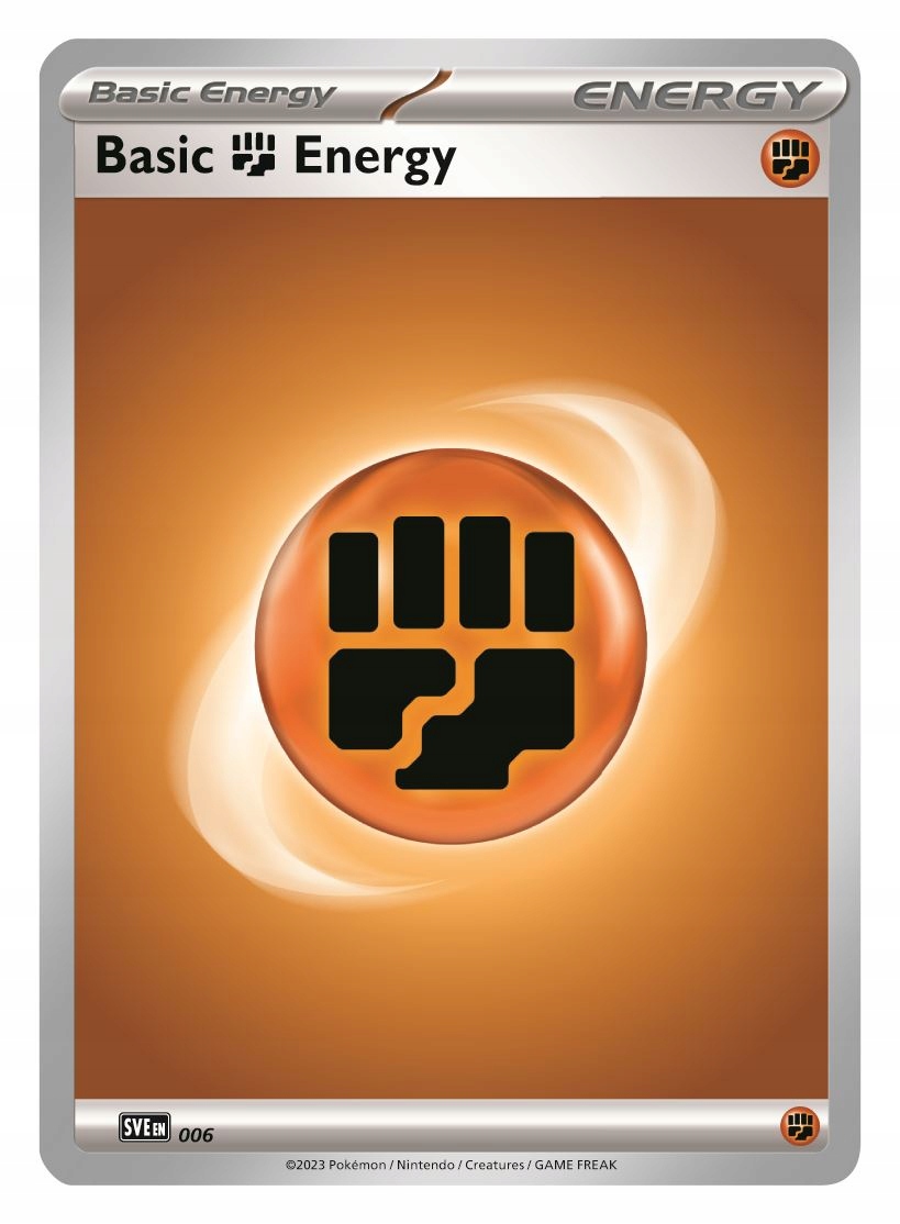 Pokemon TCG ORYGINALNA Basic Energy 006 Fighting - Stan: Nowy 1.25PLN ...