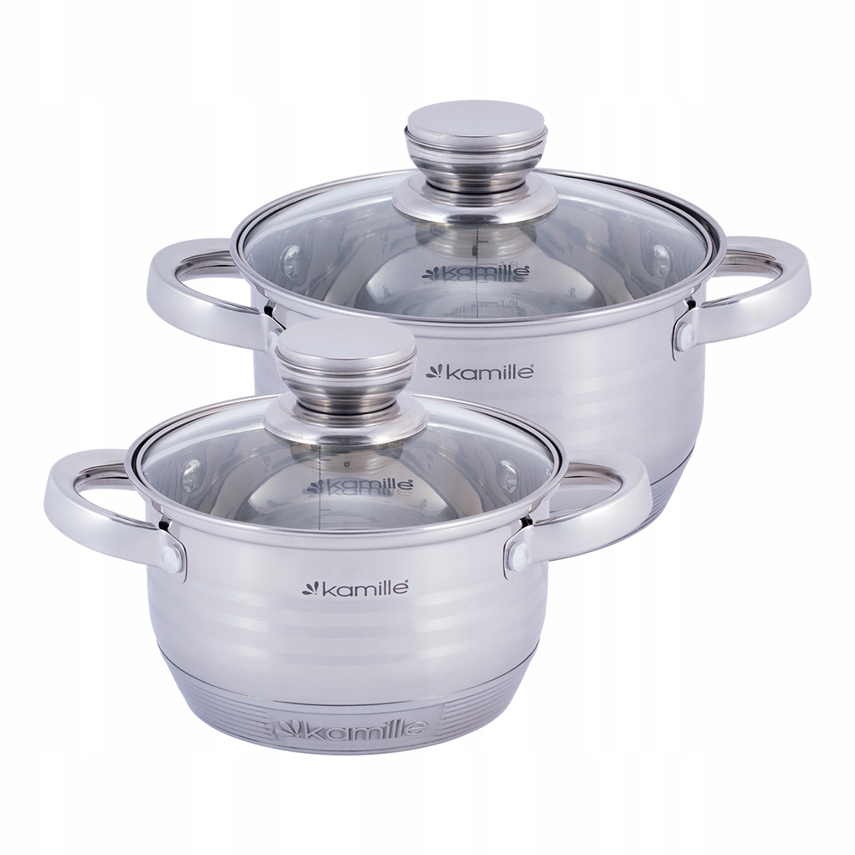 GARNKI ZESTAW KOMPLET GARNKÓW na GAZ INDUKCJE stal (5903148925431 ...