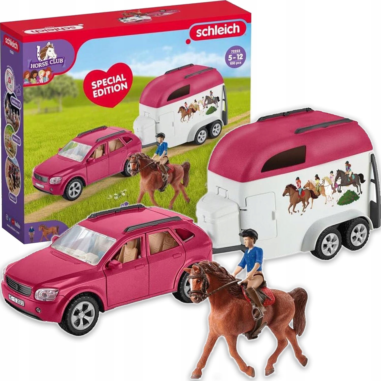 Schleich 72223 Horse Club szett. Autó utánfutóval lószállító, (4059433775364) • Ár, Vélemények ...