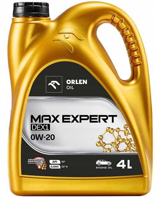 Olej silnikowy syntetyczny Orlen Oil MAXEXPERT DEX1 0W-20 | 4 l ...