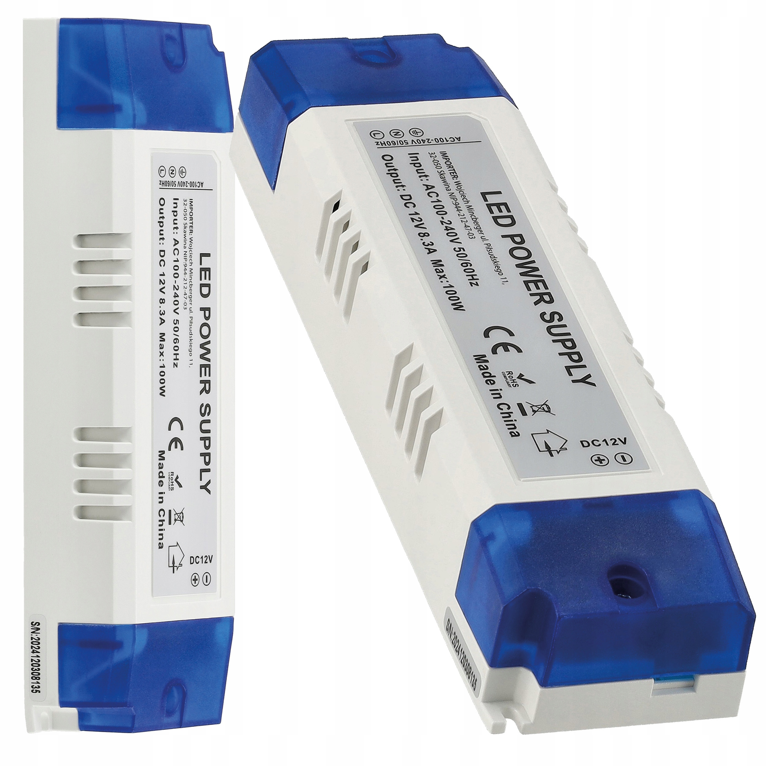 Transformator 230v 12v 100w - Niska cena na Allegro