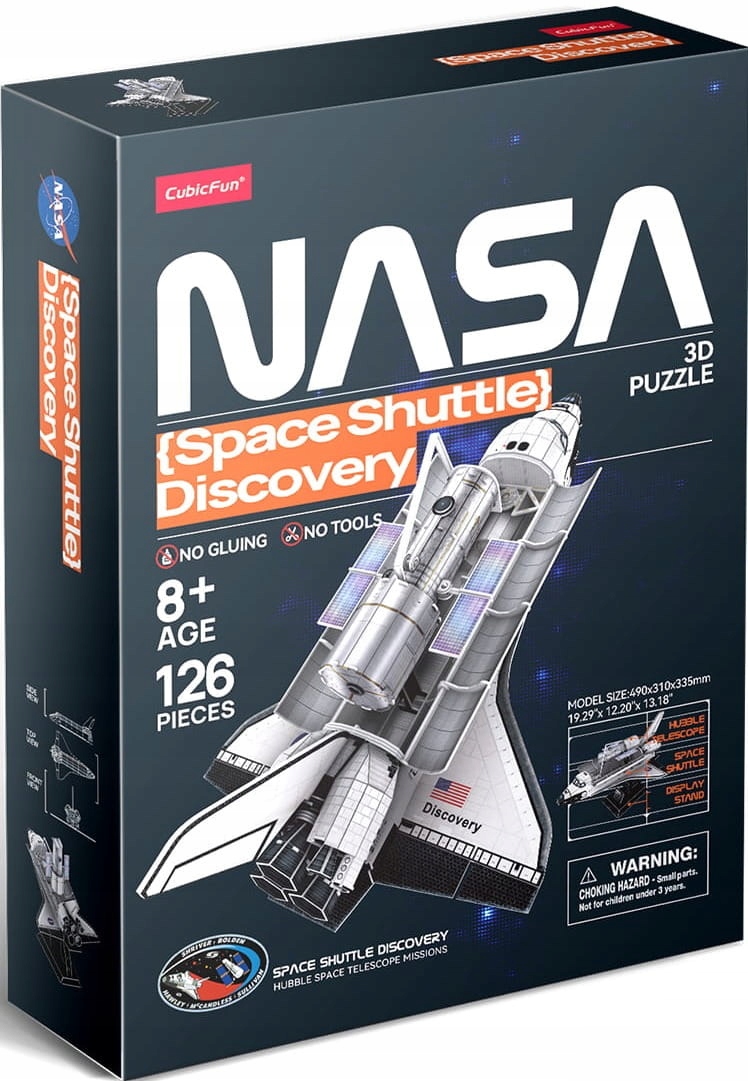 Cubic Fun 3D Puzzle NASA Space Shuttle Discovery, 126 dielikov ...