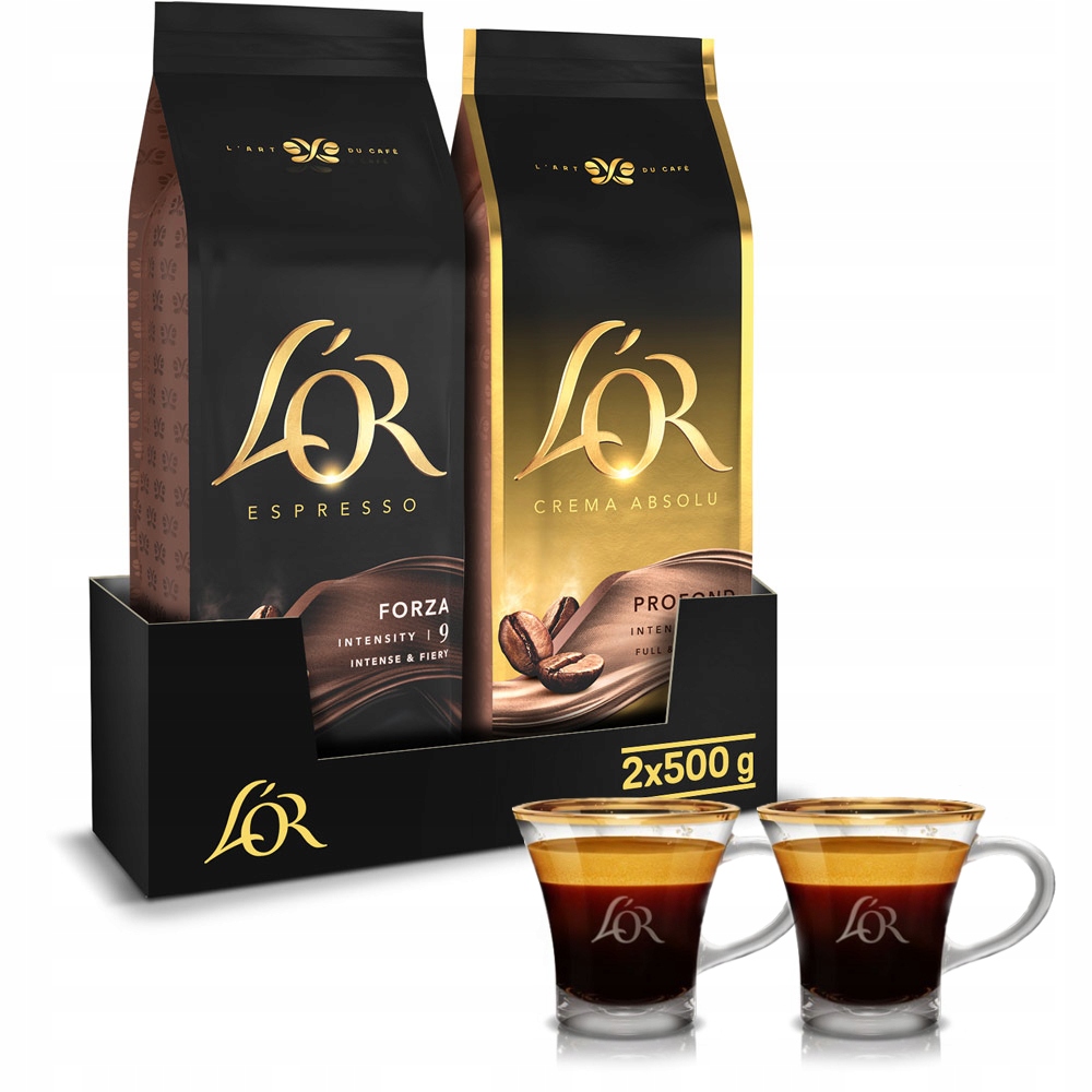 Kawa ziarnista L'OR Crema+Forza 1kg 12663682438 - Allegro.pl