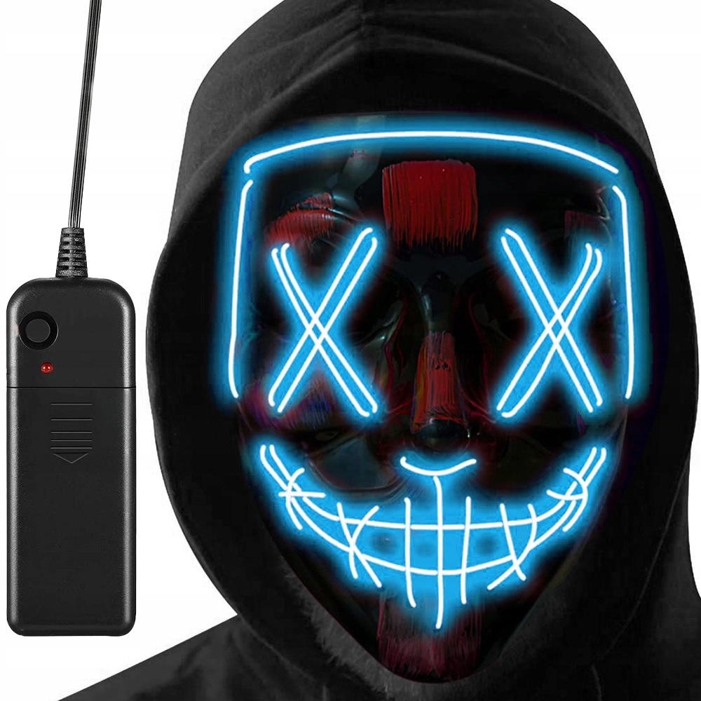 Maska na twarz RALTEK LED Purge plastik duch czarny - porównaj ceny ...