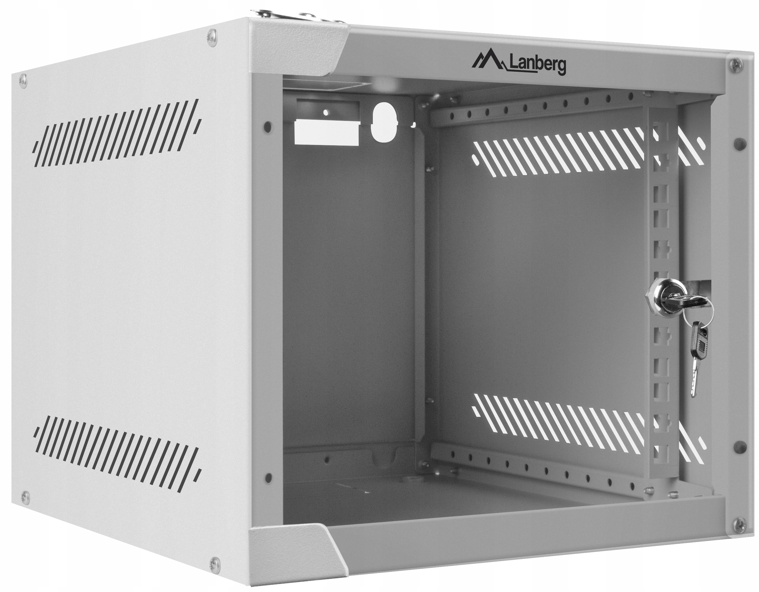 SZAFA RACK 10" 4U 280x310 SZAFKA SERWEROWA WISZĄCA SZARA DRZWI SZKLANE ...