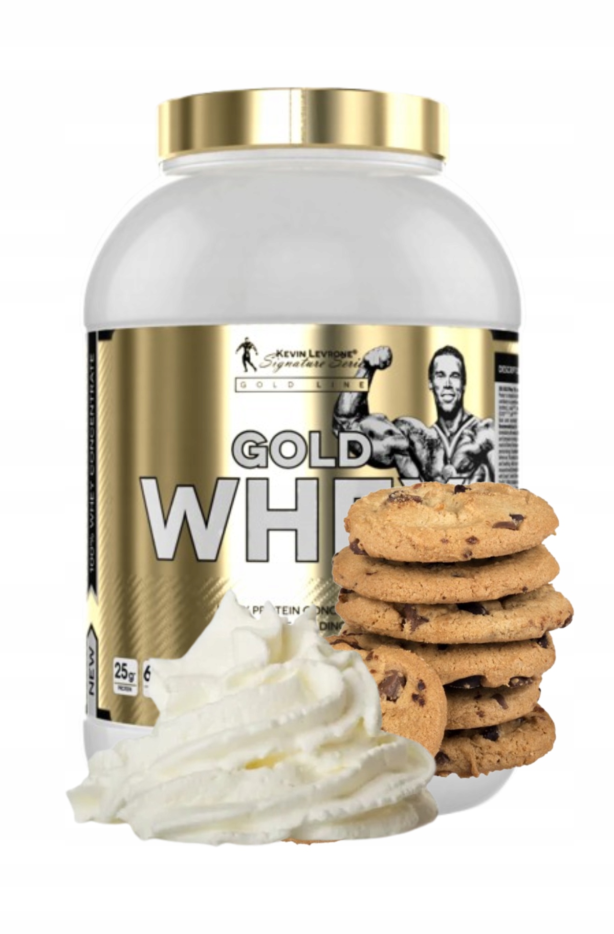 Kevin Levrone Levrone Gold Whey 2000g 2kg Cookies with Cream Odżywka WPC - 5903719201582 ...