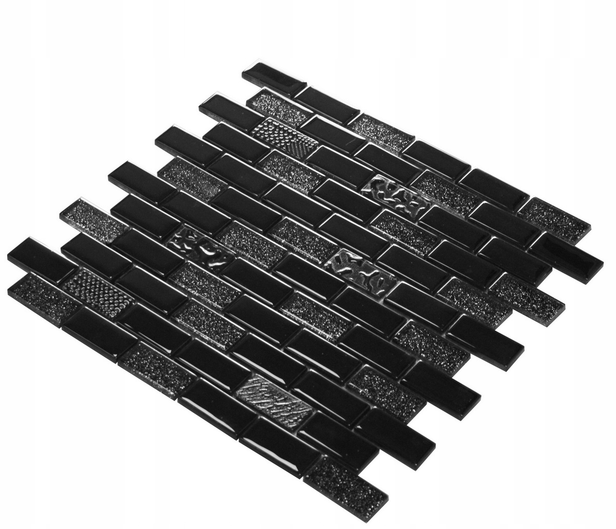 Skleněná mozaika Englass 30 x 30 cm černá - Allegro