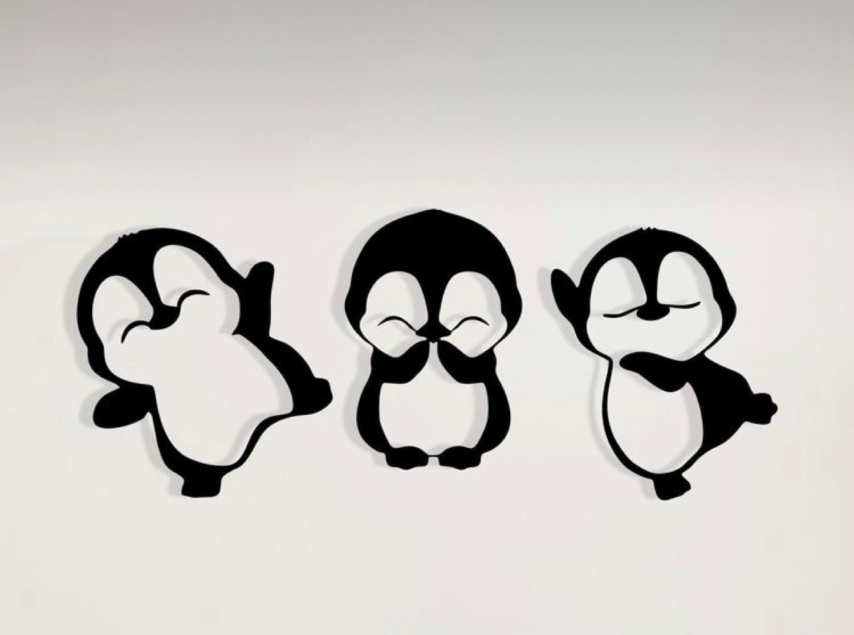 Pingwinki dekoracja ścienna do pokoju dziecka • Cena, Opinie • Obrazy ...