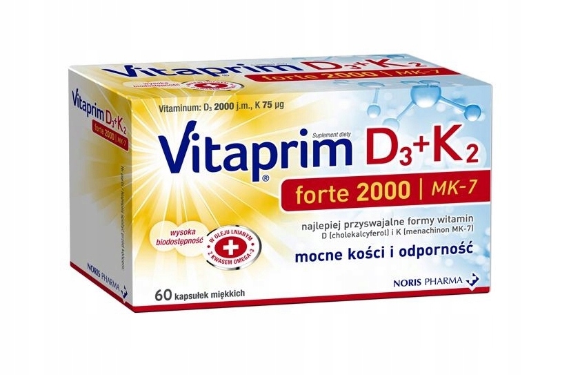 Vitaprim D3 Forte 2000 K2 lágyzselatin kapszula 60 db (3A-29/2 ...