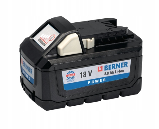 Akumulator 18V 8,0AH Li-ION Berner (4052237147665) • Cena, Opinie 12873926975 • Allegro