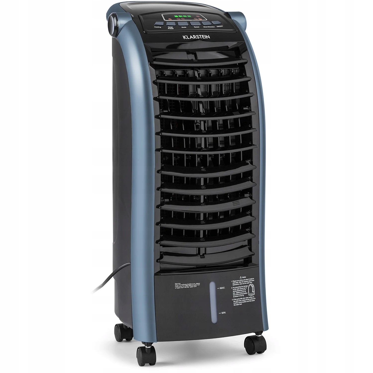 KLIMATOR PRZENOŚNY 3W1 KLIMATYZER WODNY WENTYLATOR NAWILŻACZ PILOT 2 ...