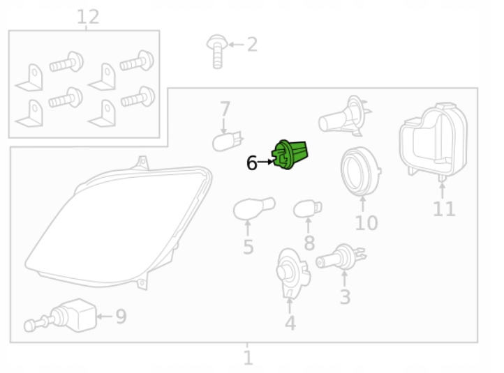 MERCEDES OPRAWKA ŻARÓWKI KIERUNKOWSKAZU 9068260182 za 45.00PLN z Kraków ...