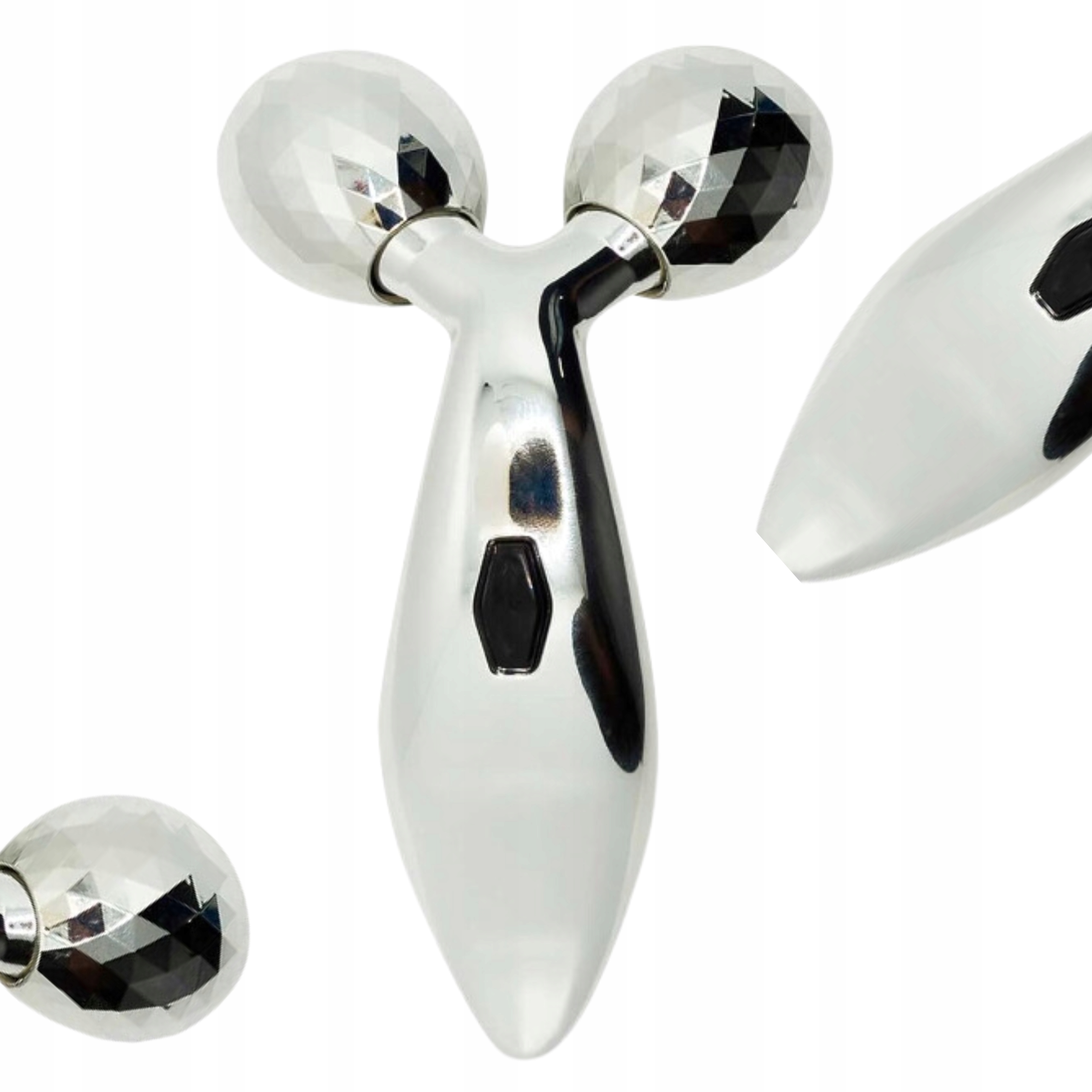 MASAŻER DO TWARZY SREBRNY ORBOTOWY 3D UJĘDRNIAJĄCY 14287085621 - Allegro.pl