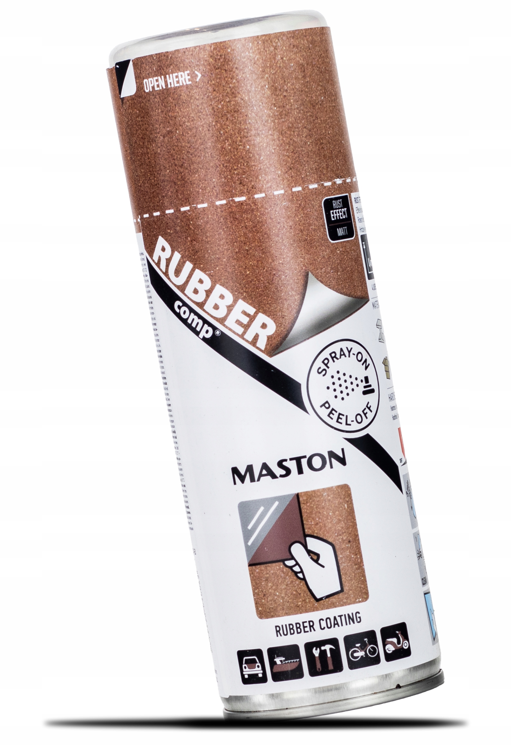 MASTON RUBBER COMP Guma ve VE SPREJI 400ML EFEKT REZAVĚNÍ RUST EFFECT MATNÁ, (6412490037857 ...