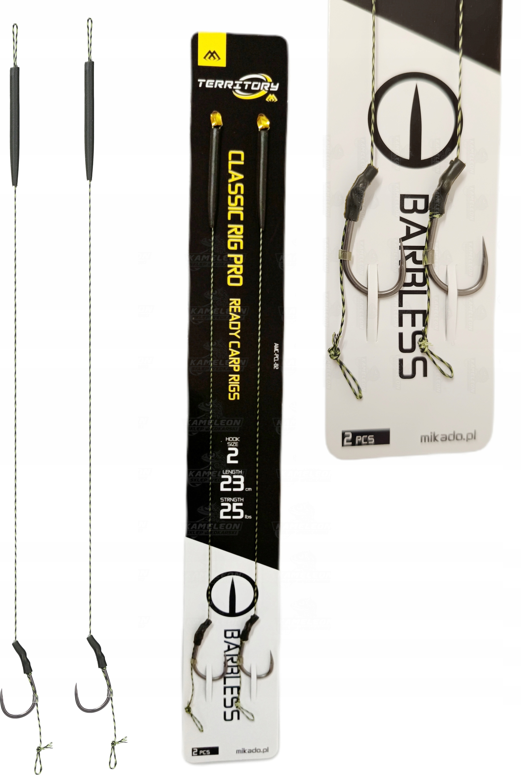 Háčky na dno, s návazcem Mikado CLASSIC RIG PRO WIDE GAPE 2 ks ...