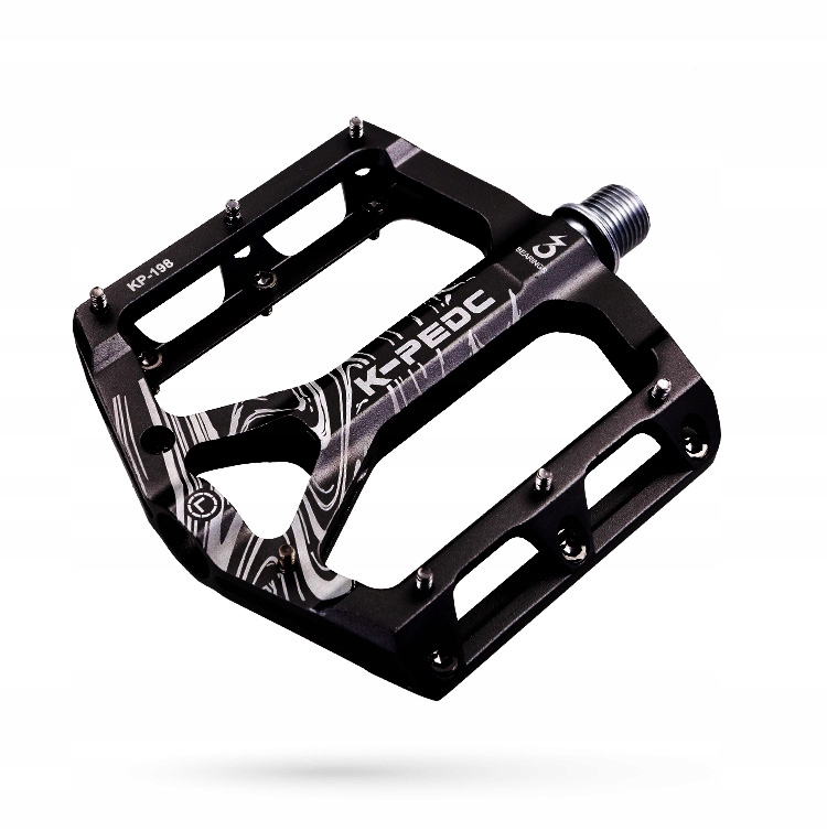 Pedały Rowerowe Platformowe Aluminium 3 Łożyska Maszynowe G-PEDC Czarne ...