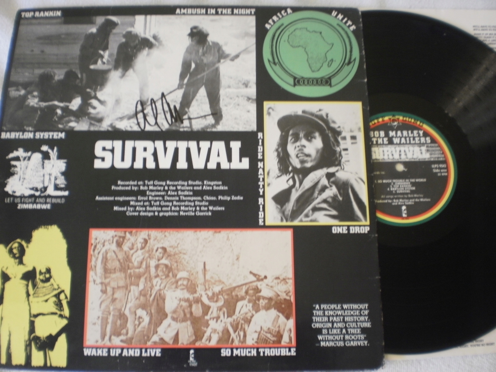 Bob Marley Survival I wyd. autograf!!!! 17539557201 - Sklepy, Opinie ...