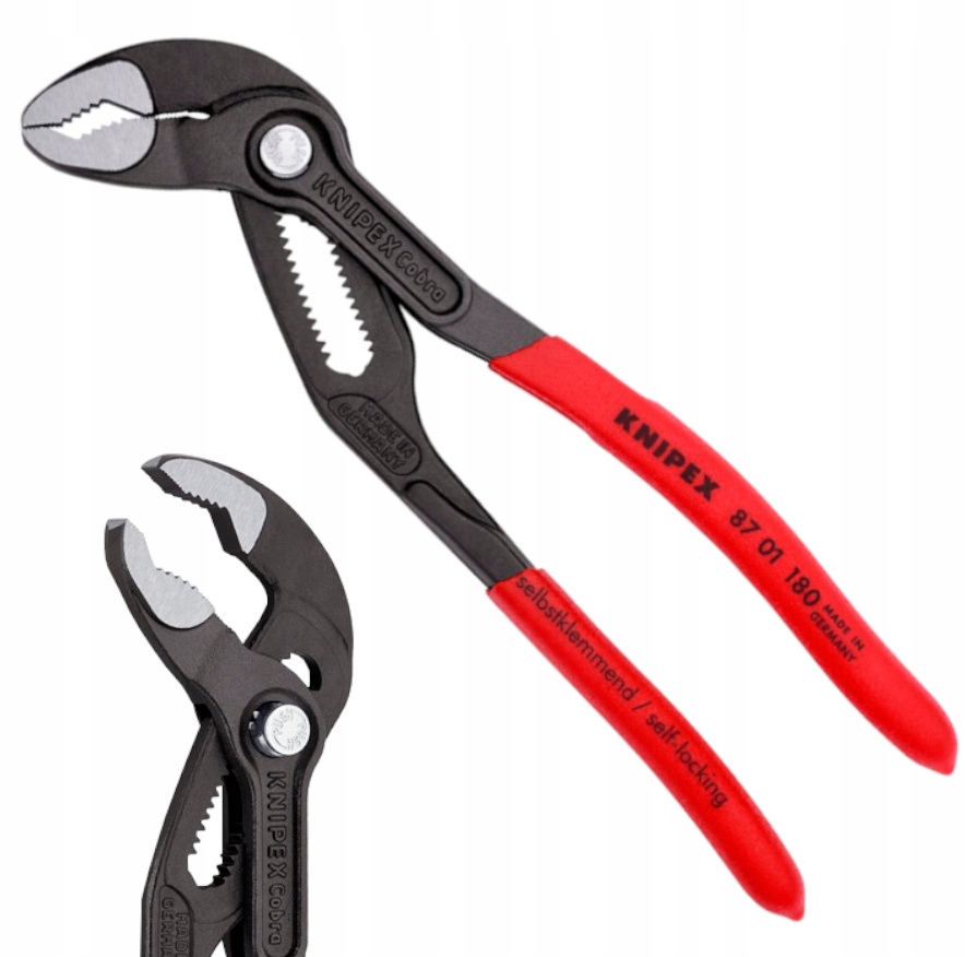 Szczypce Nastawne Klucz do Rur i Armatury Cobra 180mm KNIPEX 87 01 180 ... Szczypce Nastawne Klucz do Rur i Armatury Cobra 180mm KNIPEX 87 01 180 ...