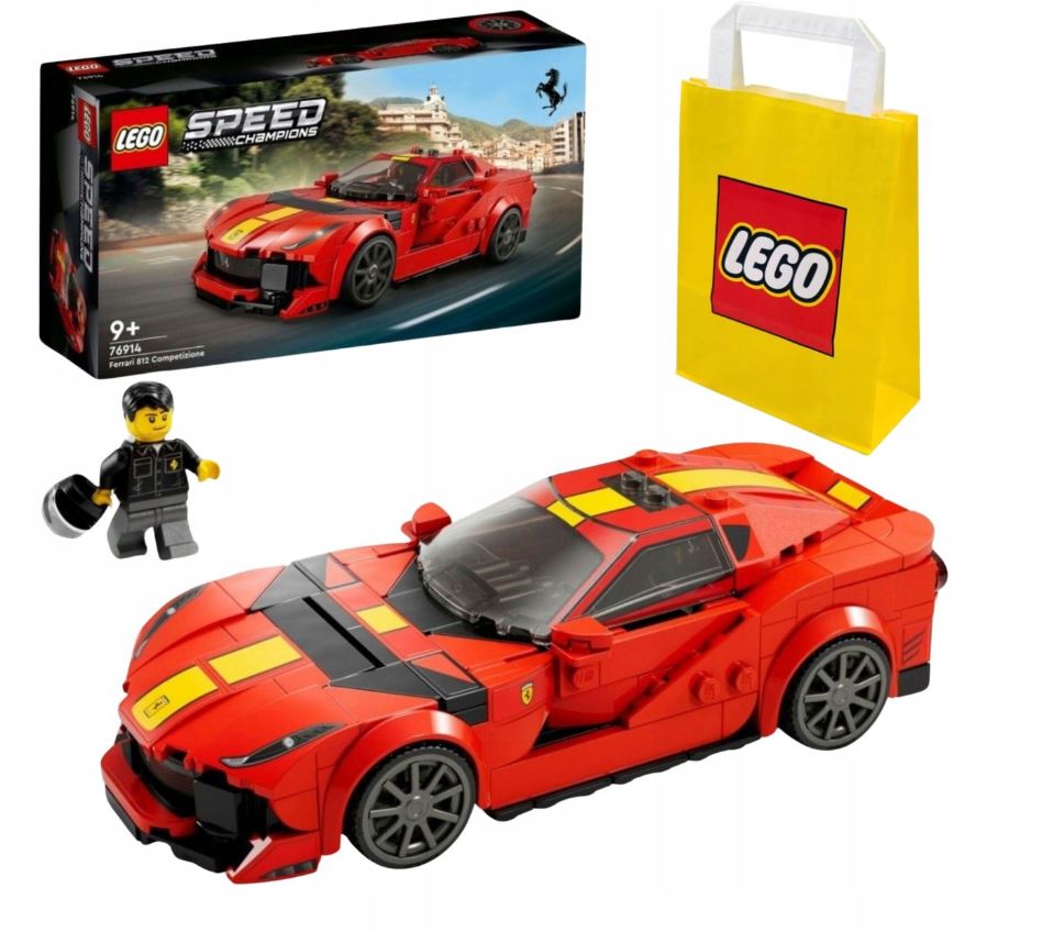 LEGO Speed Champions 76914 Ferrari 812 Competizione + TORBA PREZENTOWA ...