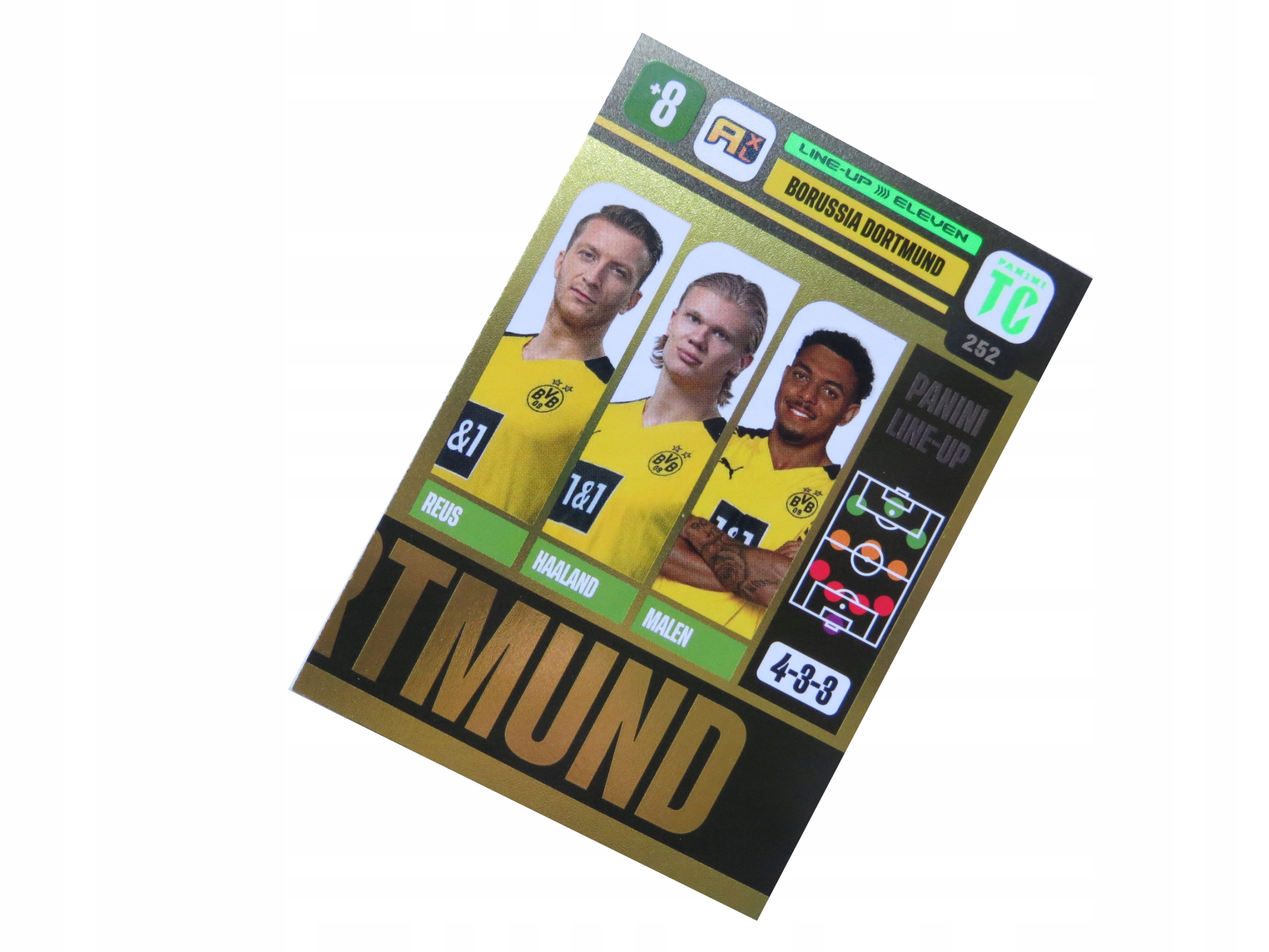 PANINI TOP CLASS LINE-UP ELEVEN BORUSSIA 252 HAALAND REUS MALLEN ...