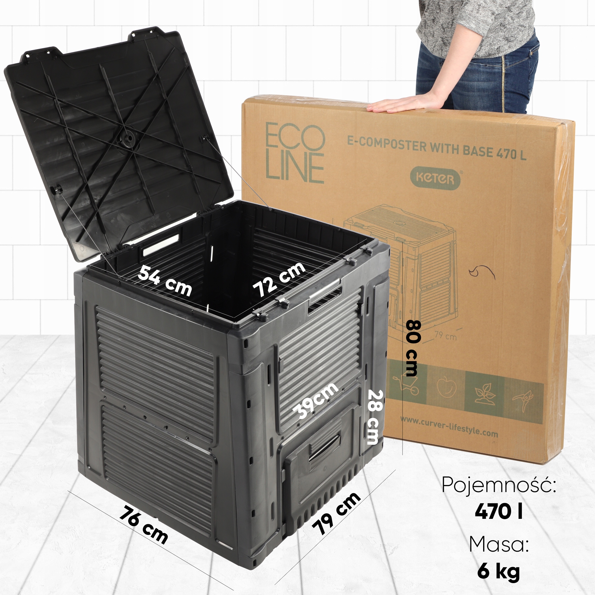 Keter Kompostownik Ogrodowy Eco 470L Trwały Profi - Arena.pl