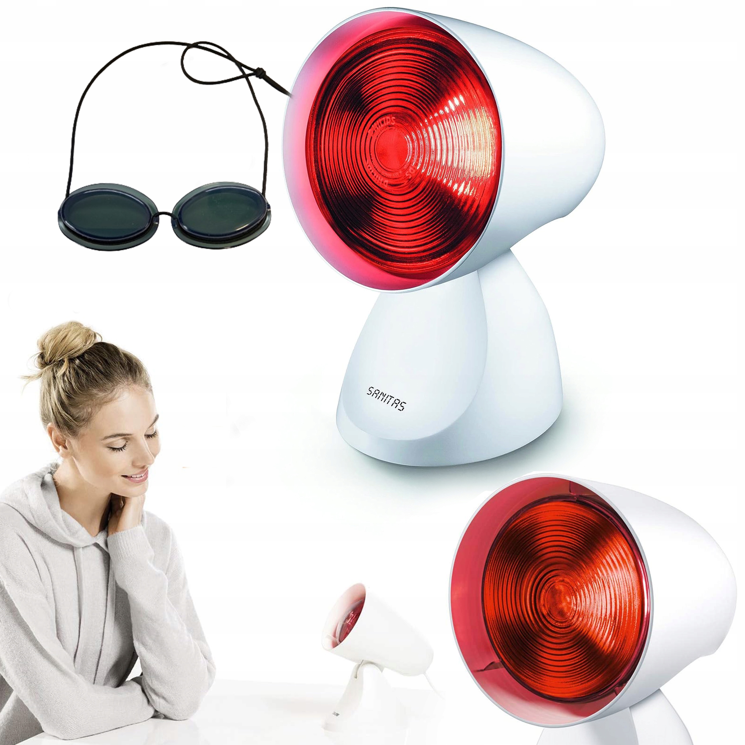 Lampa lecznicza Sanitas czerwony 150 W (4211125616212) • Cena, Opinie • Lampy lecznicze i ...