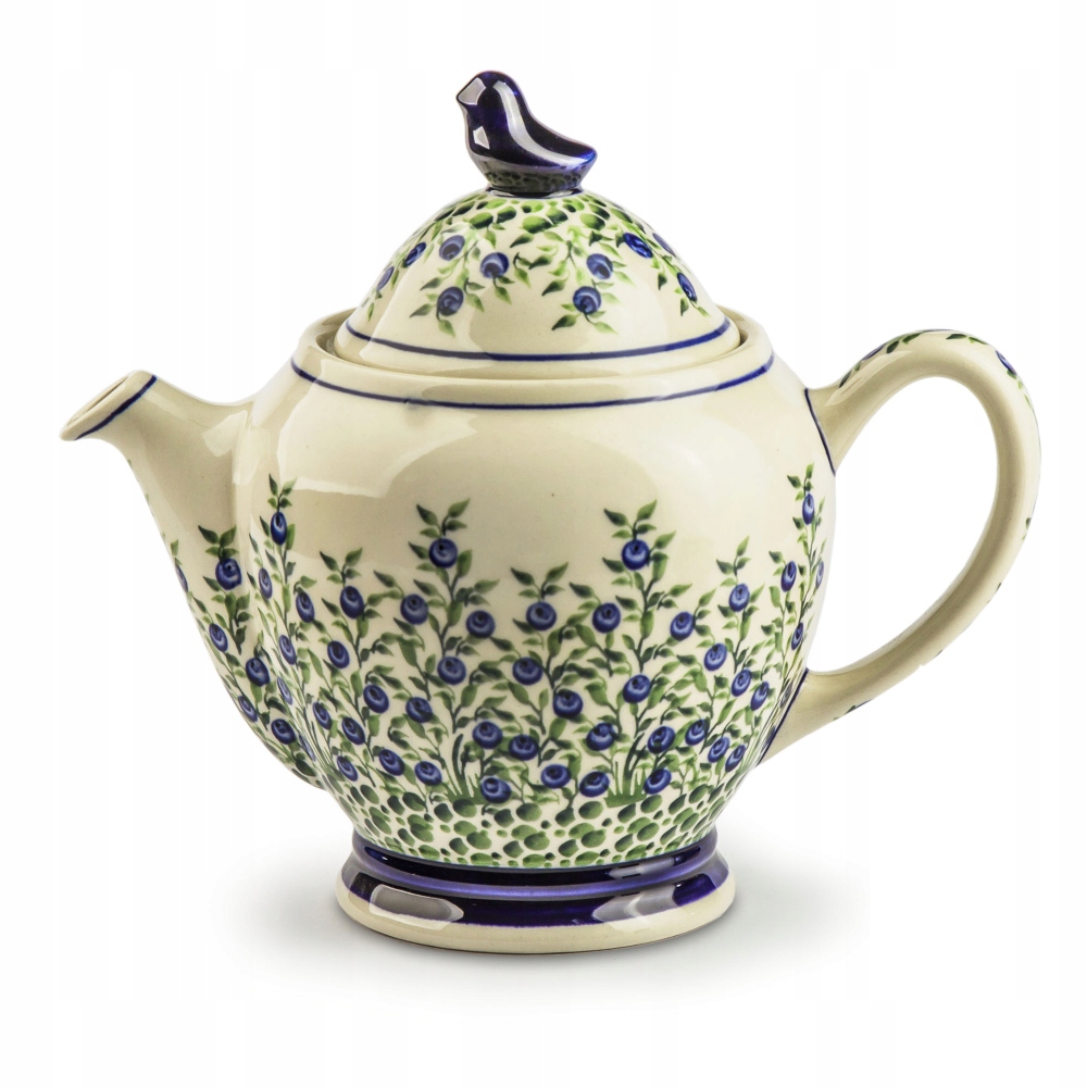 Dzbanek czajniczek imbryk do herbaty i kawy Bolesławiec 1,7l dek. 1208 ...