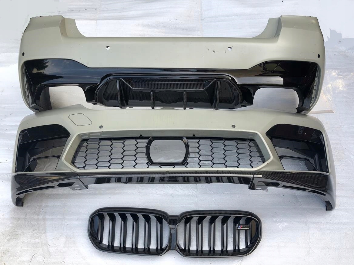 BMW M5 F90 LIFT LCI KARBON ZDERZAK PRZÓD TYŁ GRILL COMPETITION ORYGINAŁ ...