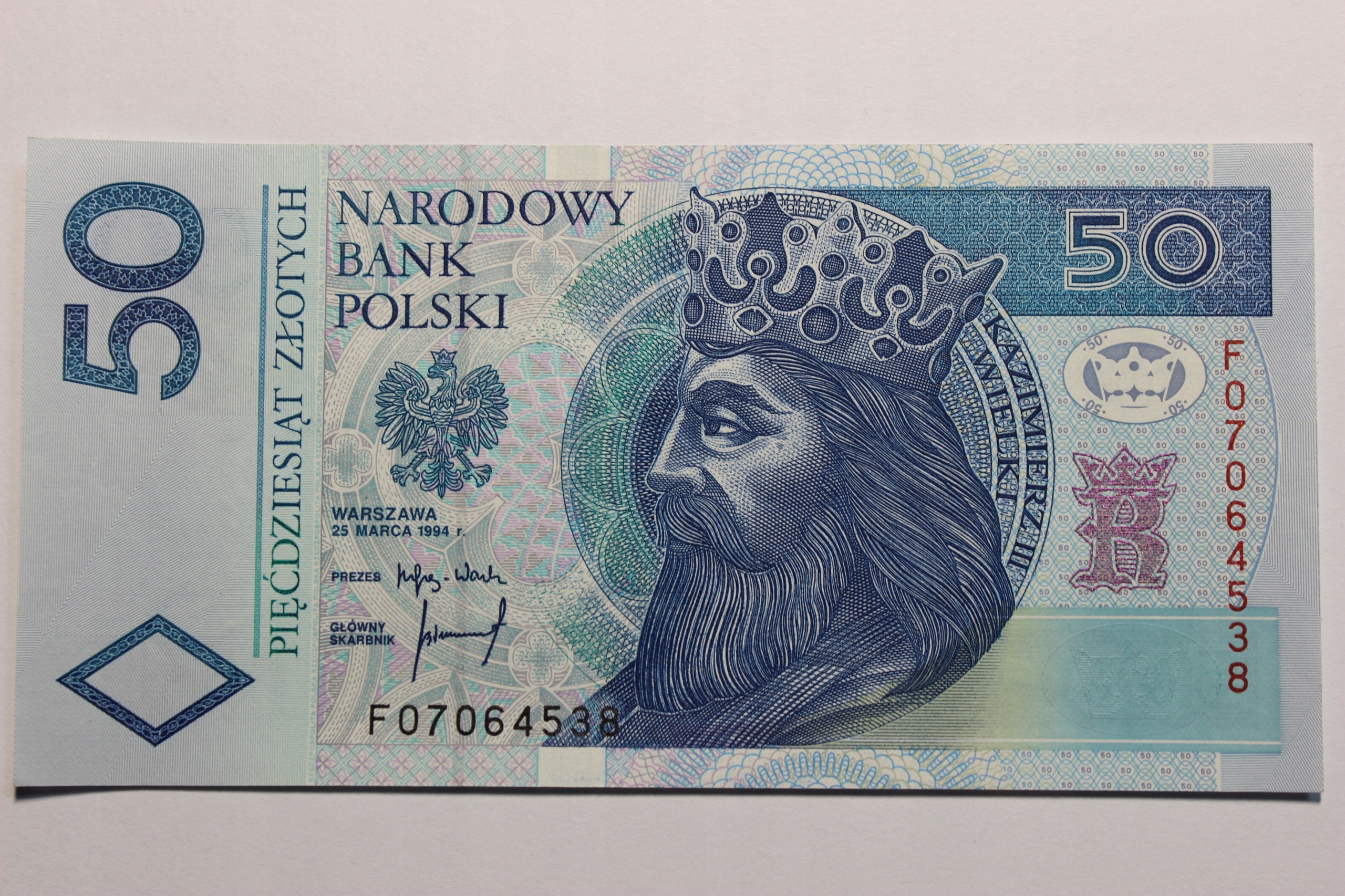 Banknot 50 zł 1994 - FO - st. 1- • Cena, Opinie • Polska 17299175916 ...