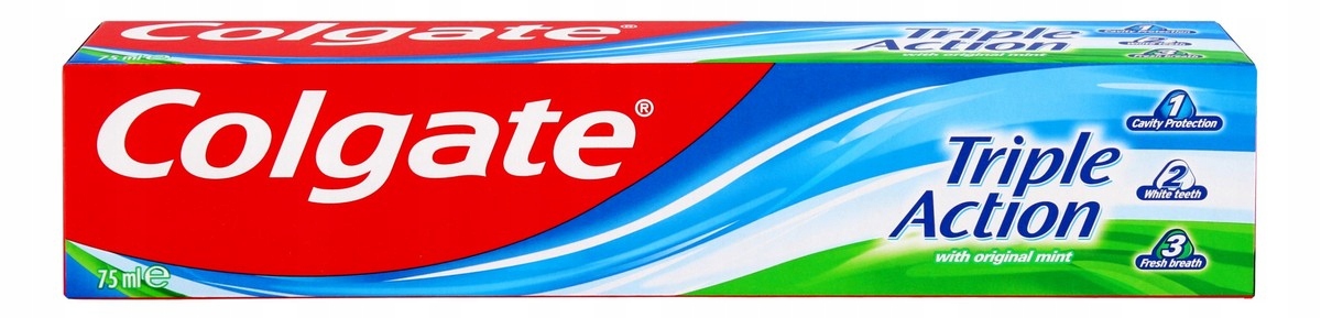 Colgate Triple Action Original Mint Pasta do zębów 75 ml (0753326591447 ...