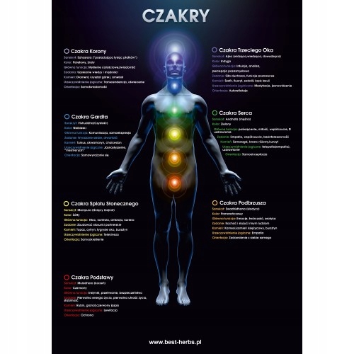 Czakry Plakat - Niska cena na Allegro