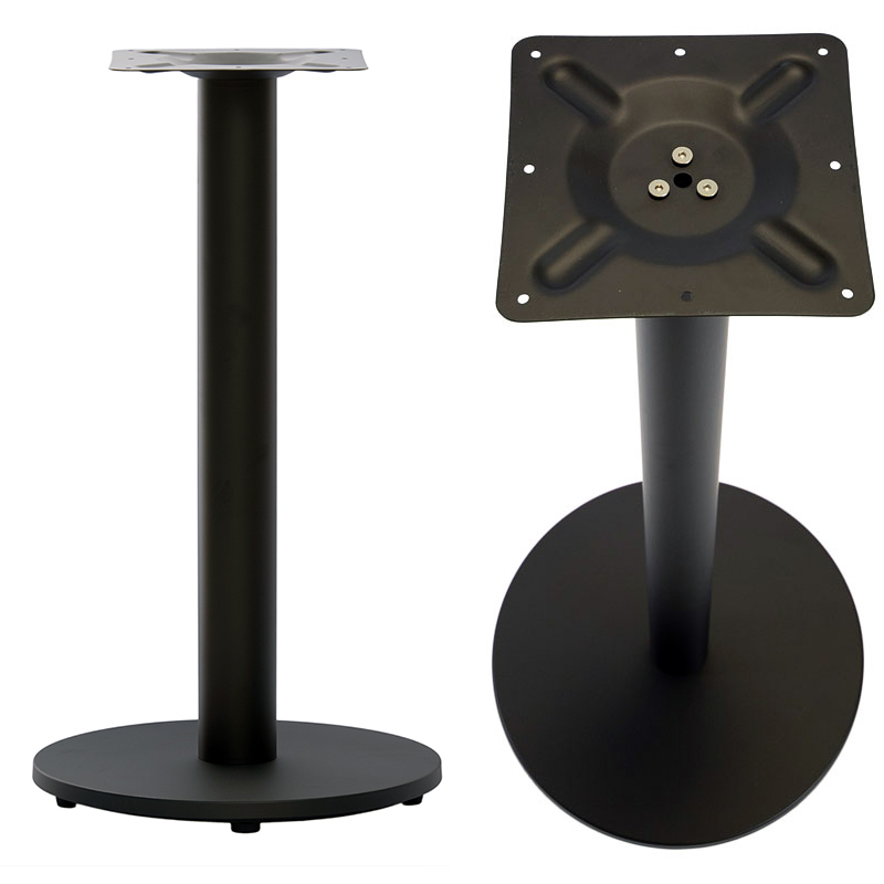 POSTUMENT DO STOŁU PODSTAWA NOGA METALOWA CZARNA STOLIKA LOFT OKRĄGŁA A ...